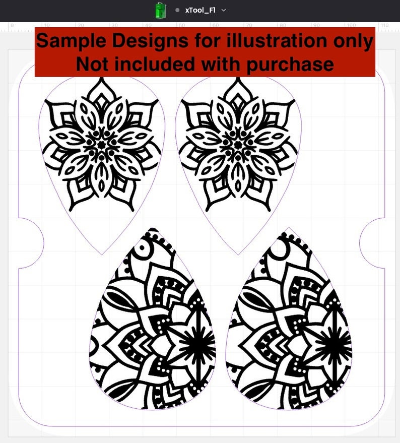 DIY Earring Engraving Jig for the Xtool F1, Laser Cut From 1/8 Inch ...