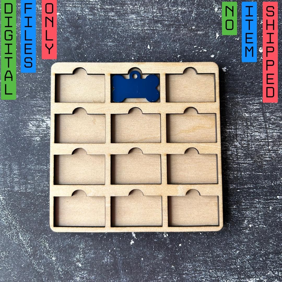 DIY 12x Hanging Dog Tag Jig for the Xtool F1, Laser Cut From 1/8 Inch ...