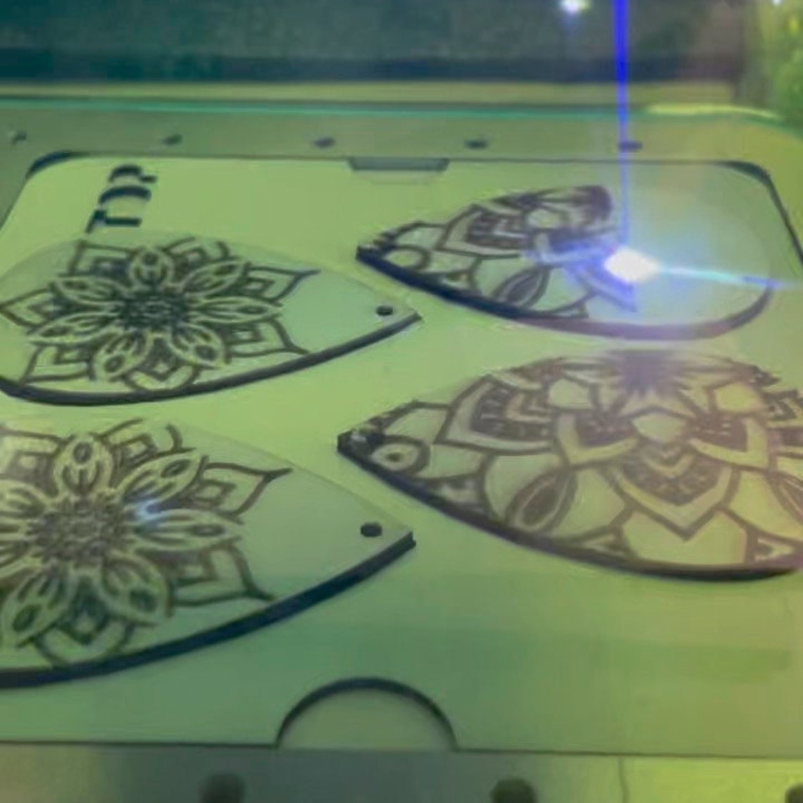 DIY Earring Engraving Jig for the Xtool F1, Laser Cut From 1/8 Inch ...