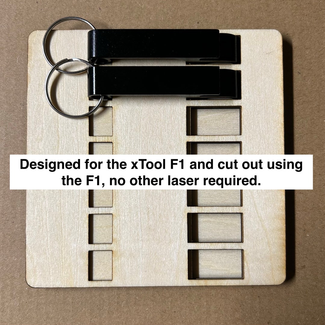 Xtool F1 Bottle Opener Jig DIY Template: Laser Cut Wood (digital Files ...