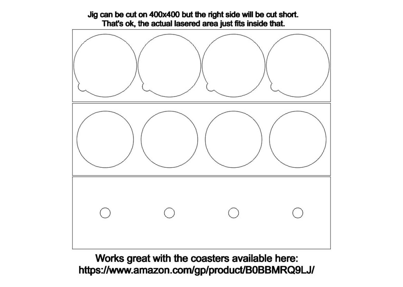 Slate Coaster Jig for the Xtool F1 Laser Slide Extension, Laser Cut ...