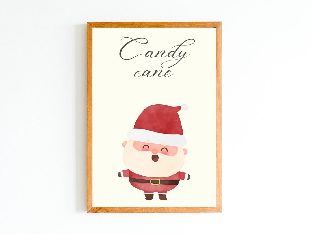 Christmas Wall Art Candy Cane Candy Cane Decor Christmas - Etsy