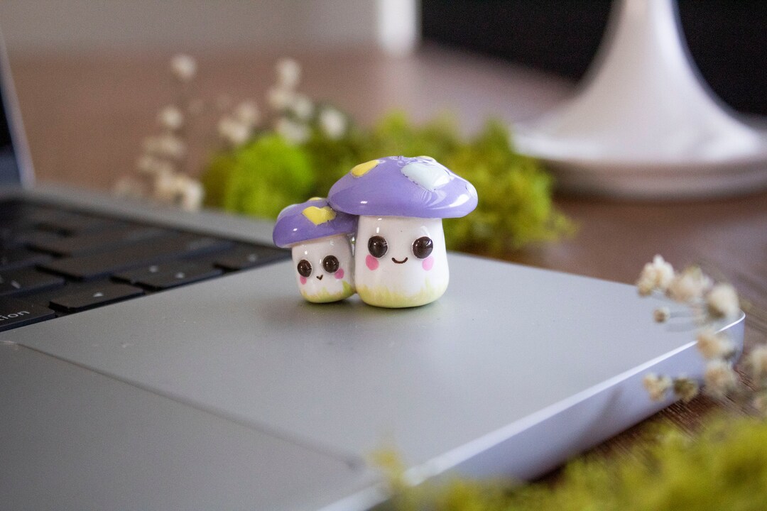 Cute Mushroom Pet Desk Buddy Clay Mushroom Figure Mushroom Desktop ...