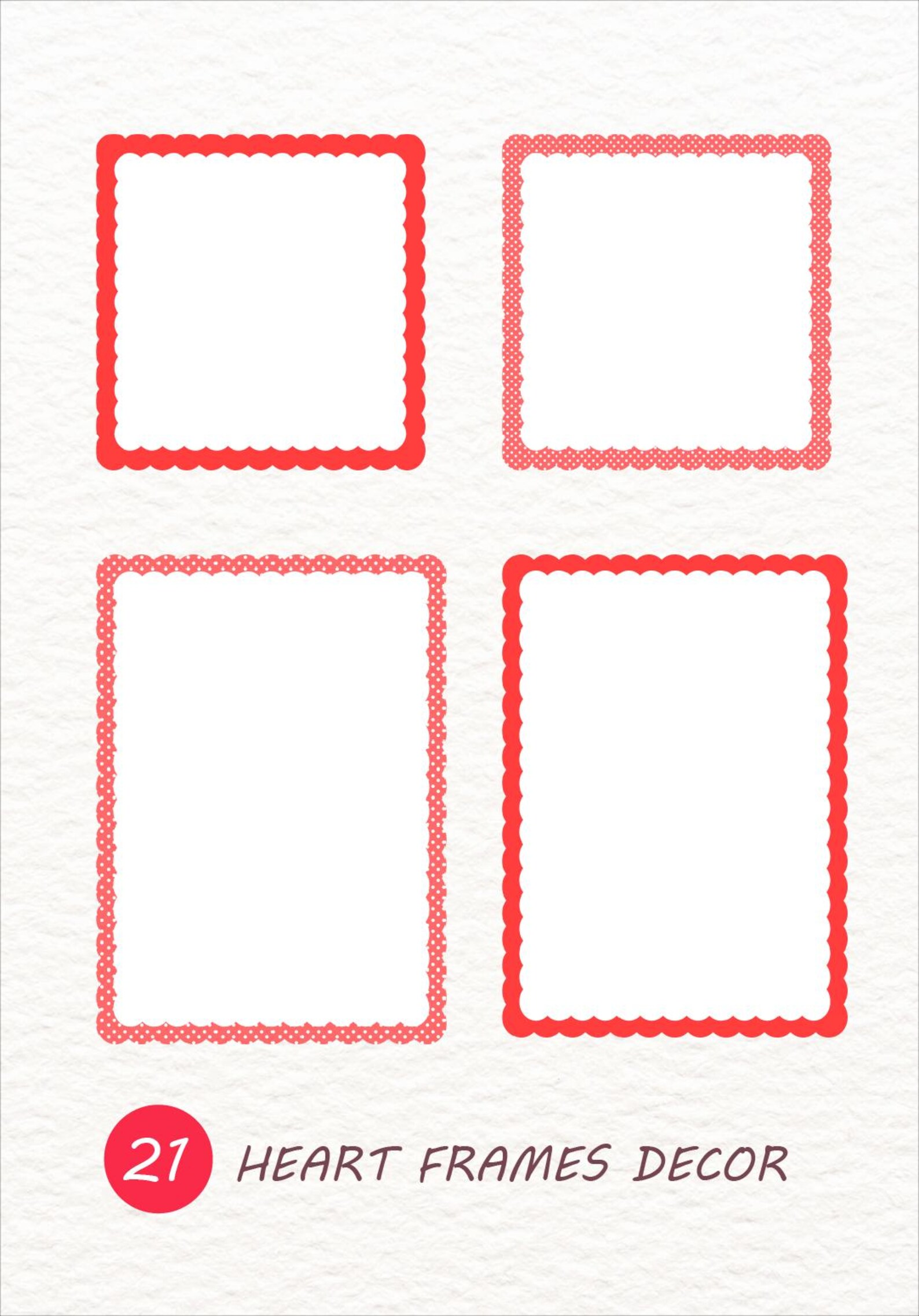 Valentine Heart Clipart Bundle, Cute Love Decor PNG, Romantic Digital ...