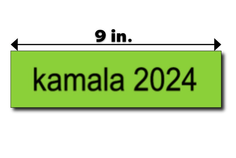 Kamala Harris BRAT Bumper Sticker Political Democrat President 2024 ...