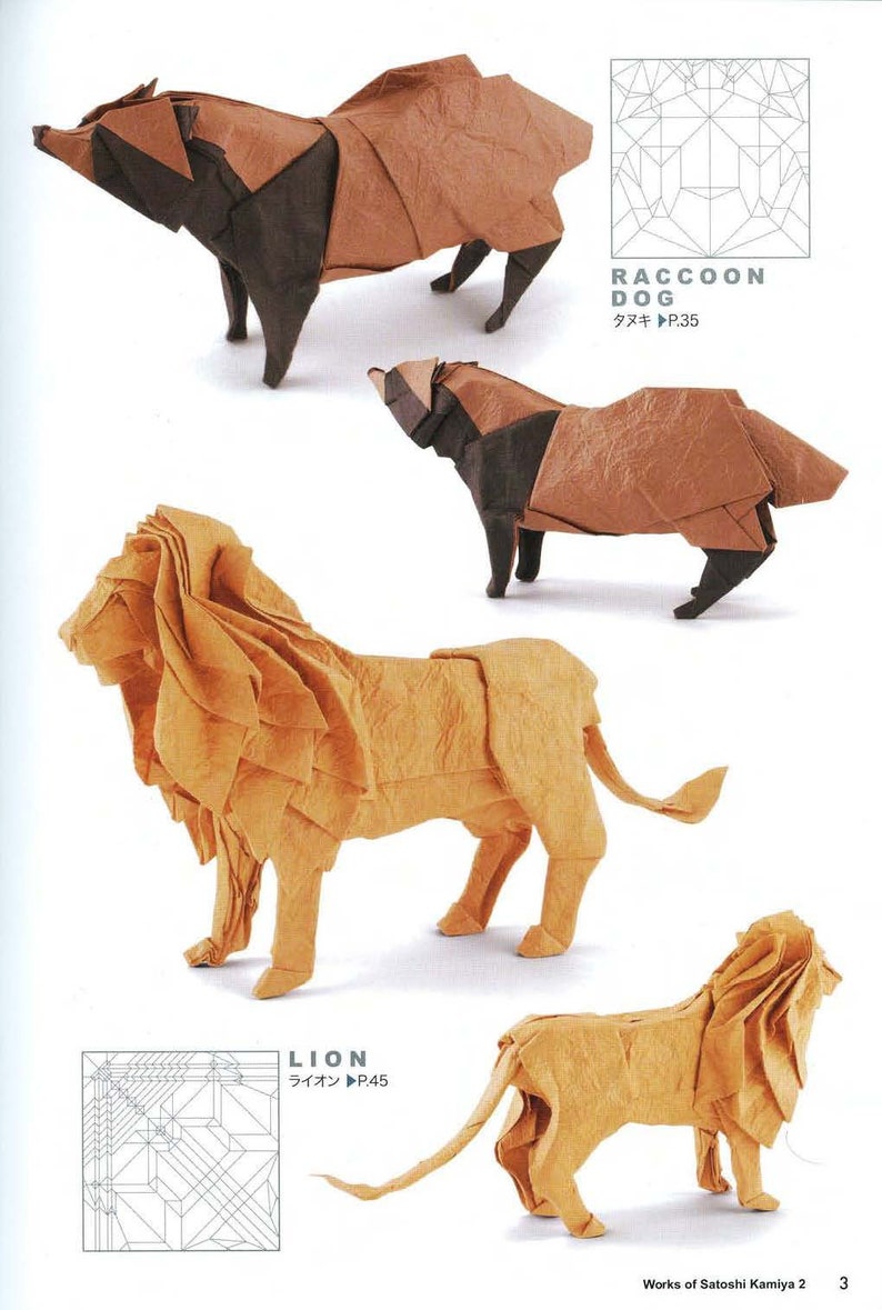 Works of Satoshi KAMIYA Origami 2002_2009_japanese/english Craft Book ...