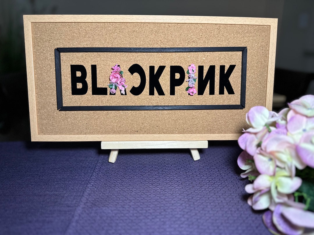 BLACKPINK Logo Flower Frame Blackpink Decoration Blackpink - Etsy