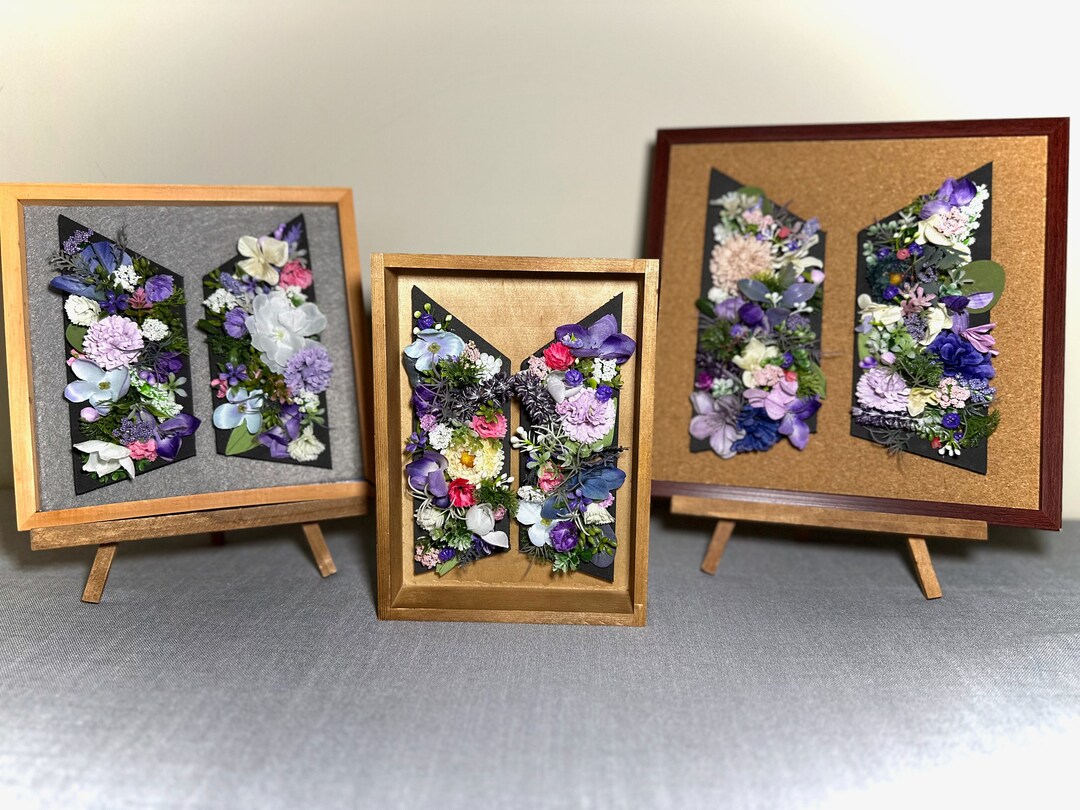 BTS Logo Flower Shadow Box Bts Decoration Bts Art Bts Merch Bts Gift ...