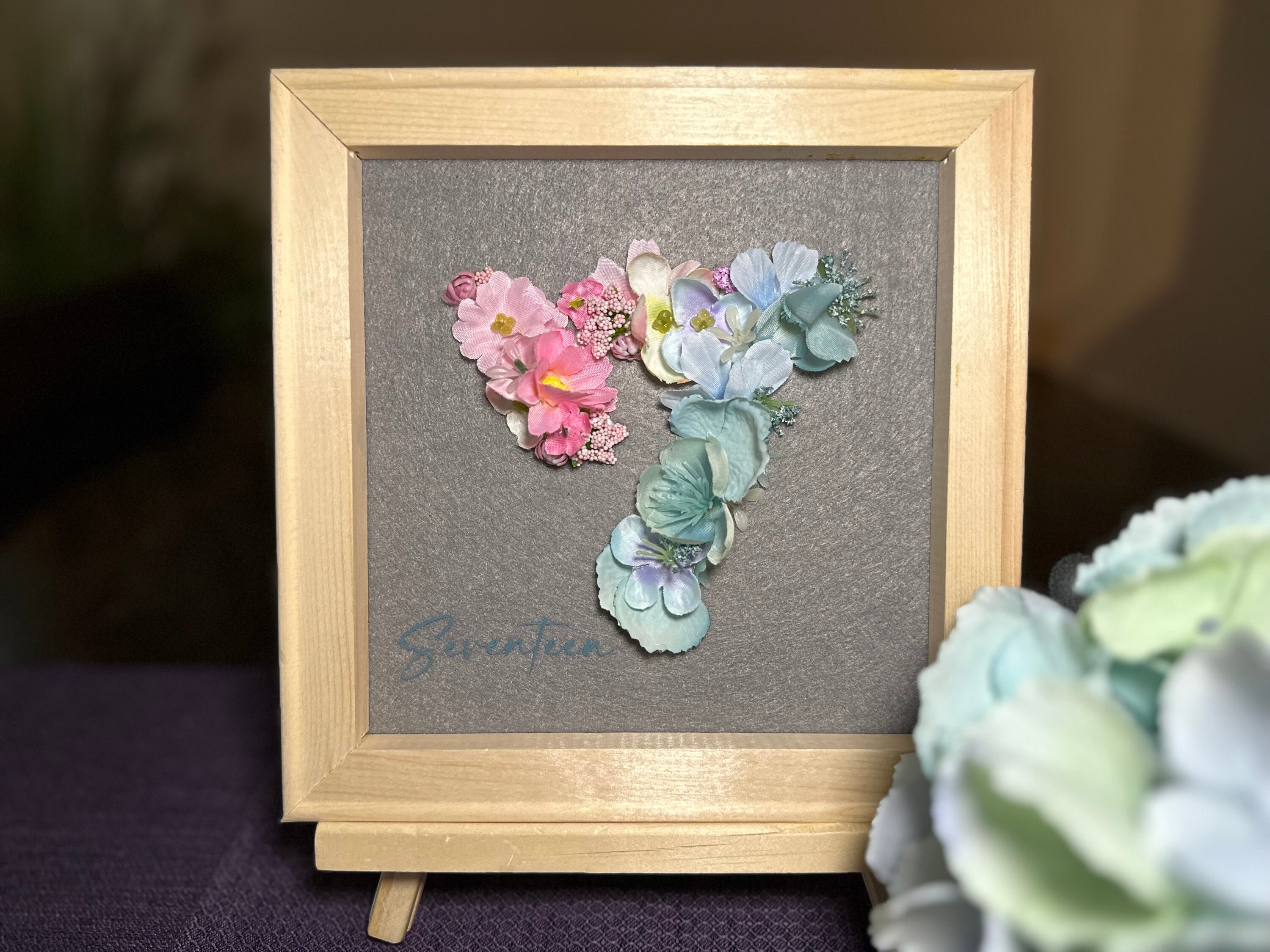 SEVENTEEN Logo Flower Frame | Seventeen Decoration | Seventeen Art ...