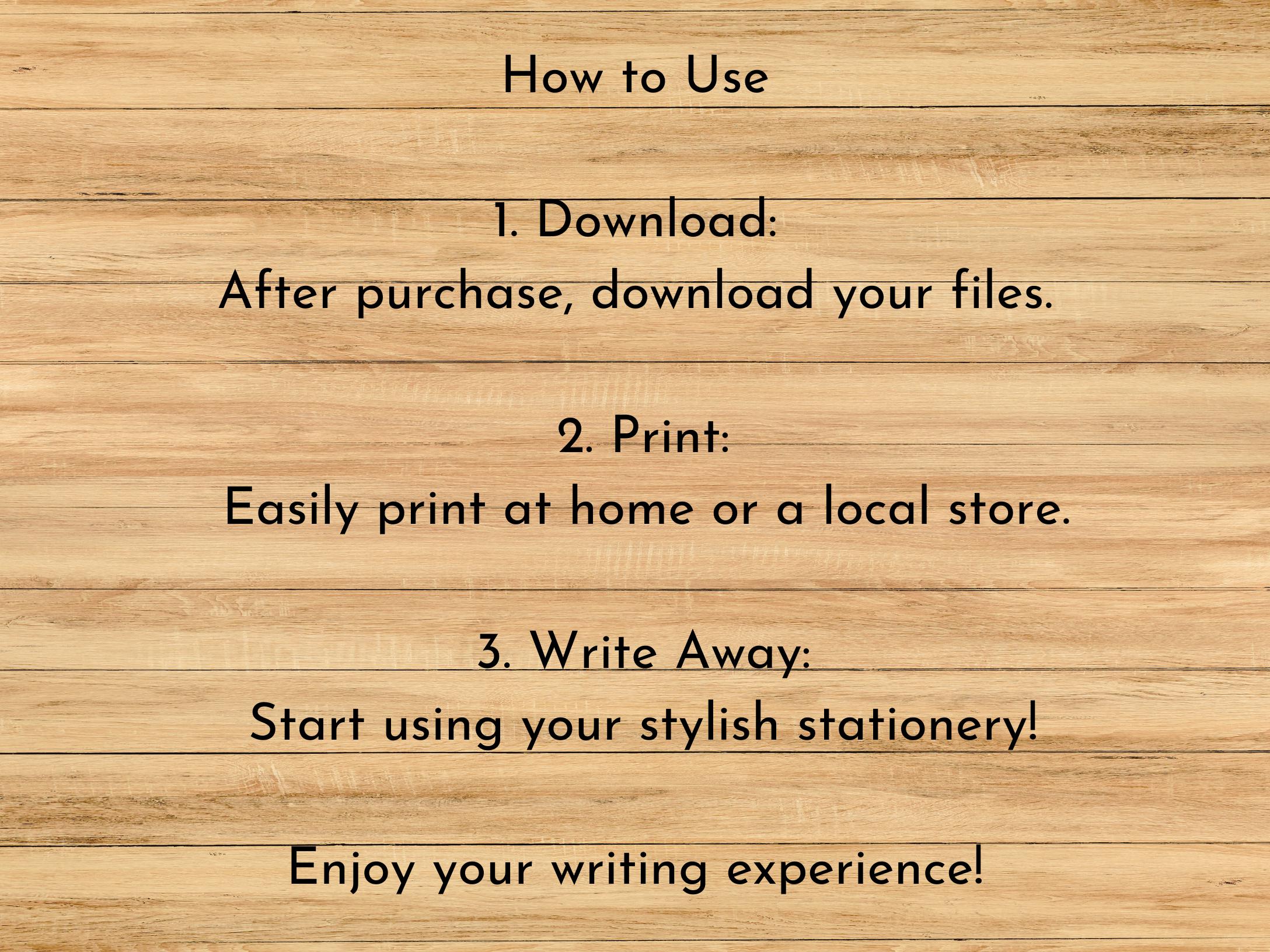 Printable Writing Paper Safari Animals Lined Unlined Journal Page ...