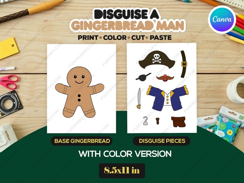 Pirate Gingerbread Man in Disguise, Pirate Costume Gingerbread ...