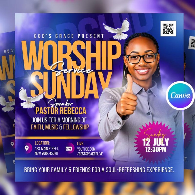 All White Church Event - Etsy