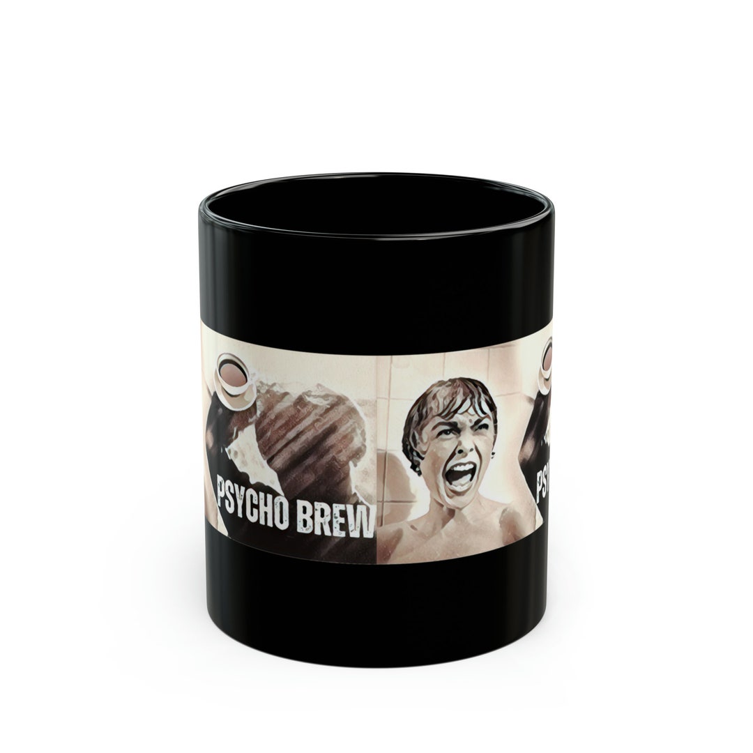 Psycho Coffee Mug, Psycho Brew, Movie Mug, Bates Motel, Horror Movie ...