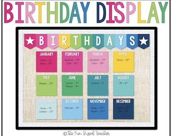 Birthday Display Bulletin Board Kit, Gnomes Birthday Display, Classroom ...