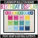 Birthday Display Bulletin Board Kit EDITABLE Classroom Decor - Etsy