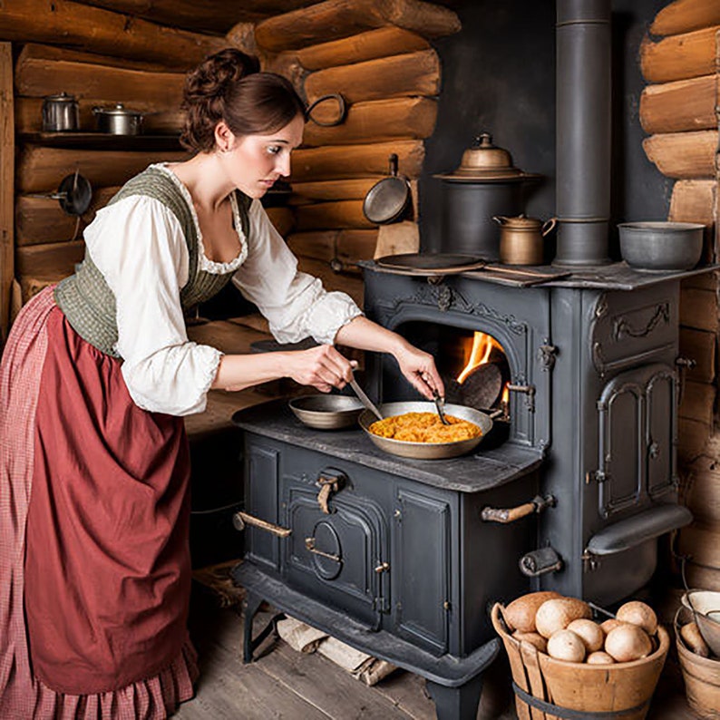 Mother Cook, Chef Painting Mother1820, Kitchens Of1820, Kitchens of ...