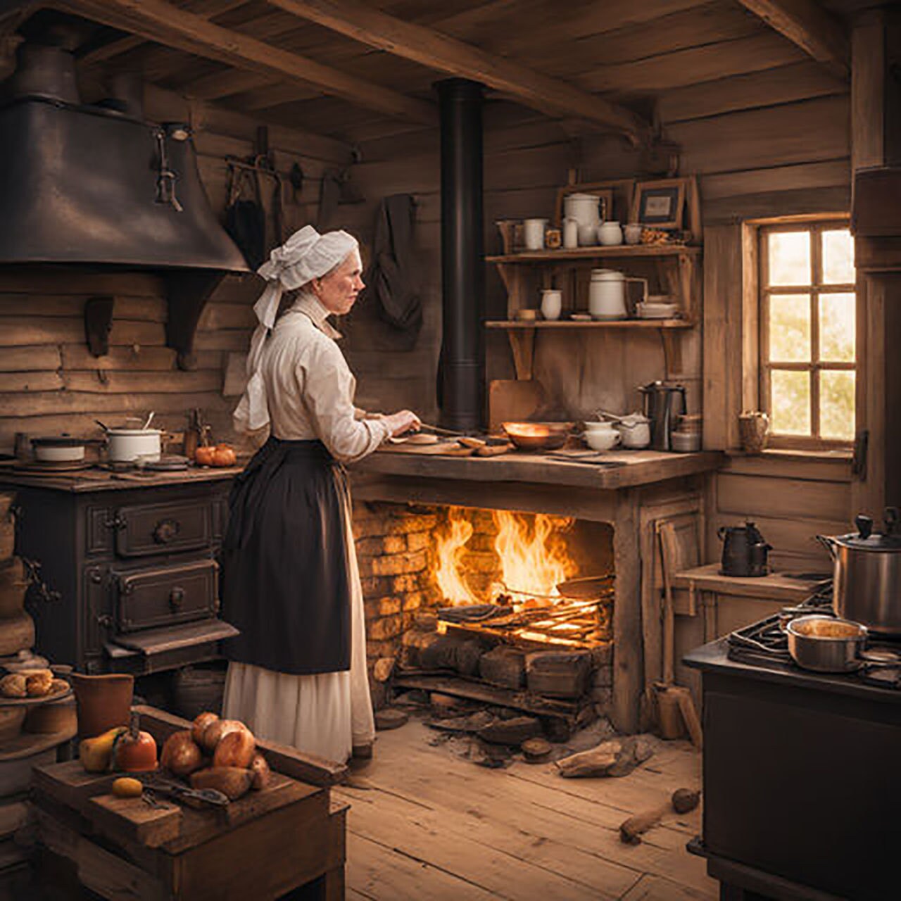 Mother Cook, Chef Painting Mother1820, Kitchens Of1820, Kitchens of ...