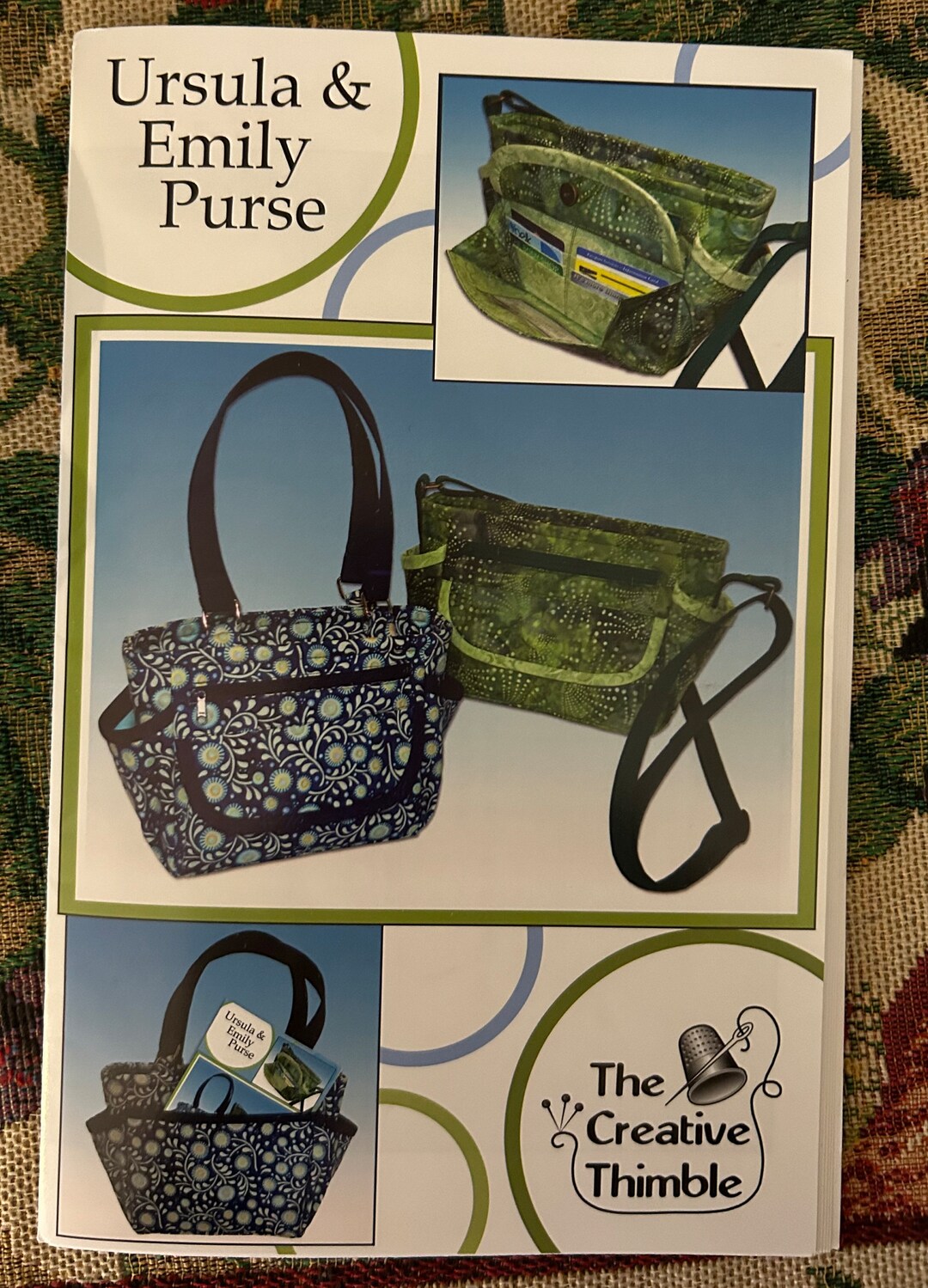 Ursula & Emily Purse Sewing Kit, Incuding Fabric, Supplies and Pattern ...