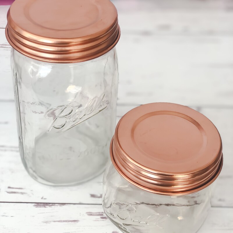 Copper Mason Jar - Etsy