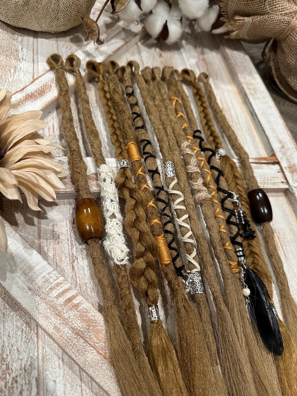 Single Ended Dreadlocks With Boho Decor - Etsy