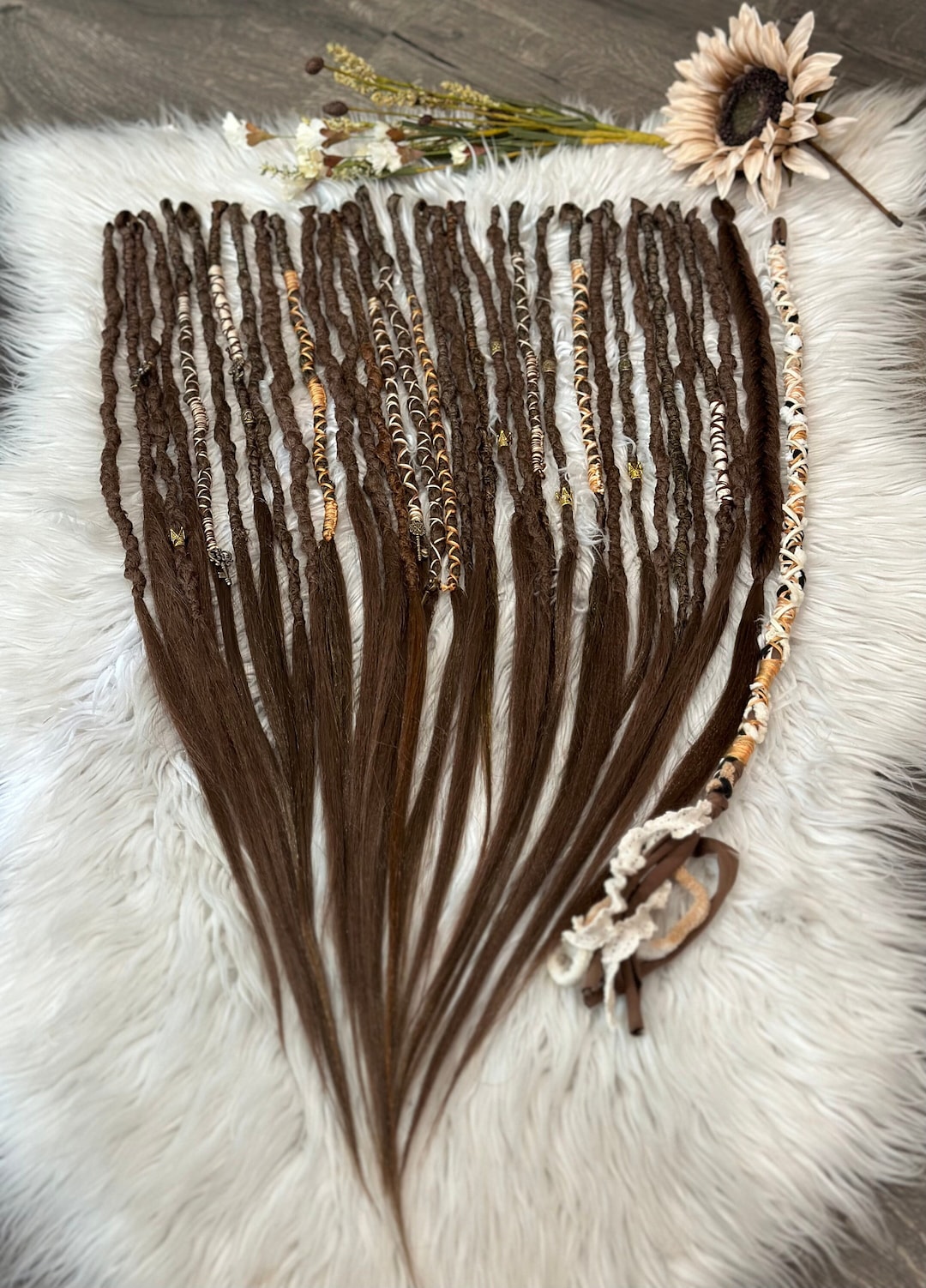 Single Ended Dreadlock Extensions With Loose Ends. - Etsy