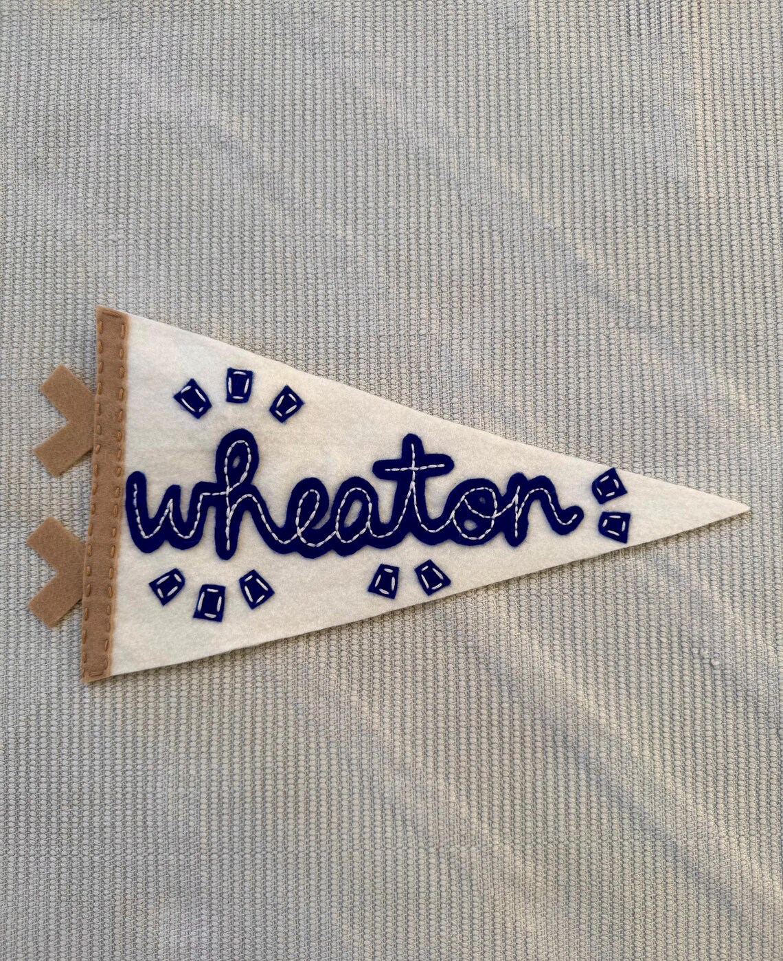 Custom College Flag Pennant Wall Hanging - Etsy