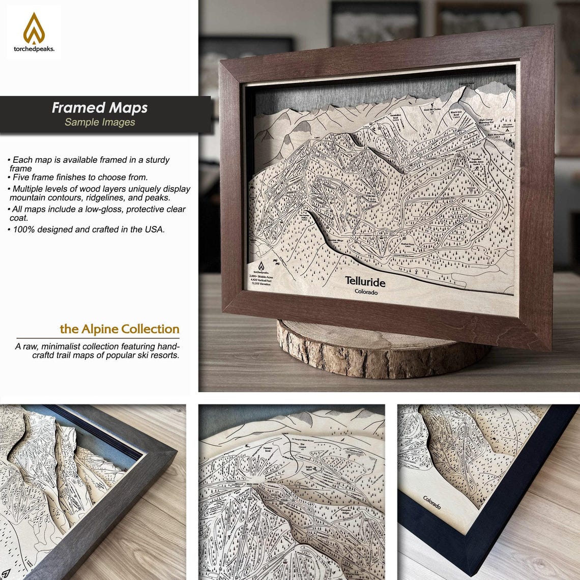Loveland, Colorado Ski Resort Map Art | Wooden Ski Wall Art, Skiing ...