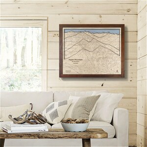 Aspen Mountain, Colorado Ski Trail Map | Wooden Ski Resort Art, Skiing ...