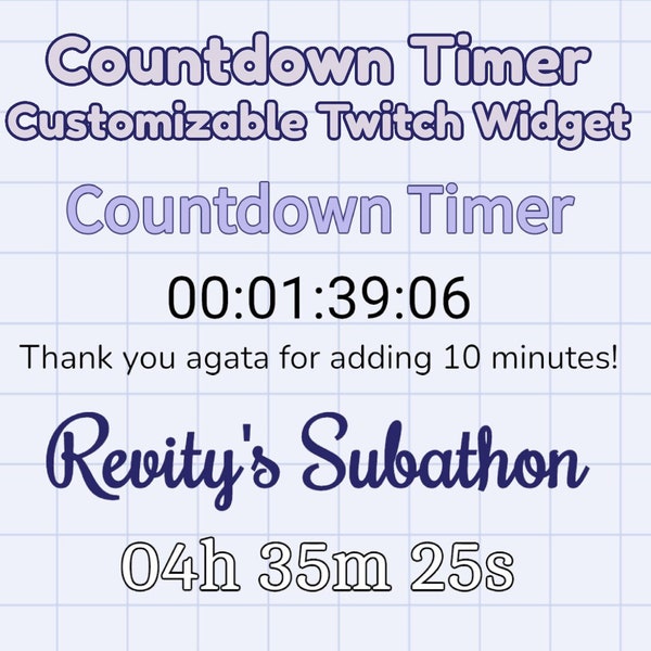 Stream Subathon Timer - Etsy