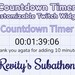 Countdown Timer Widget for Subathon Donothon | Fully Customizable | Stream Widget for Twitch - Etsy