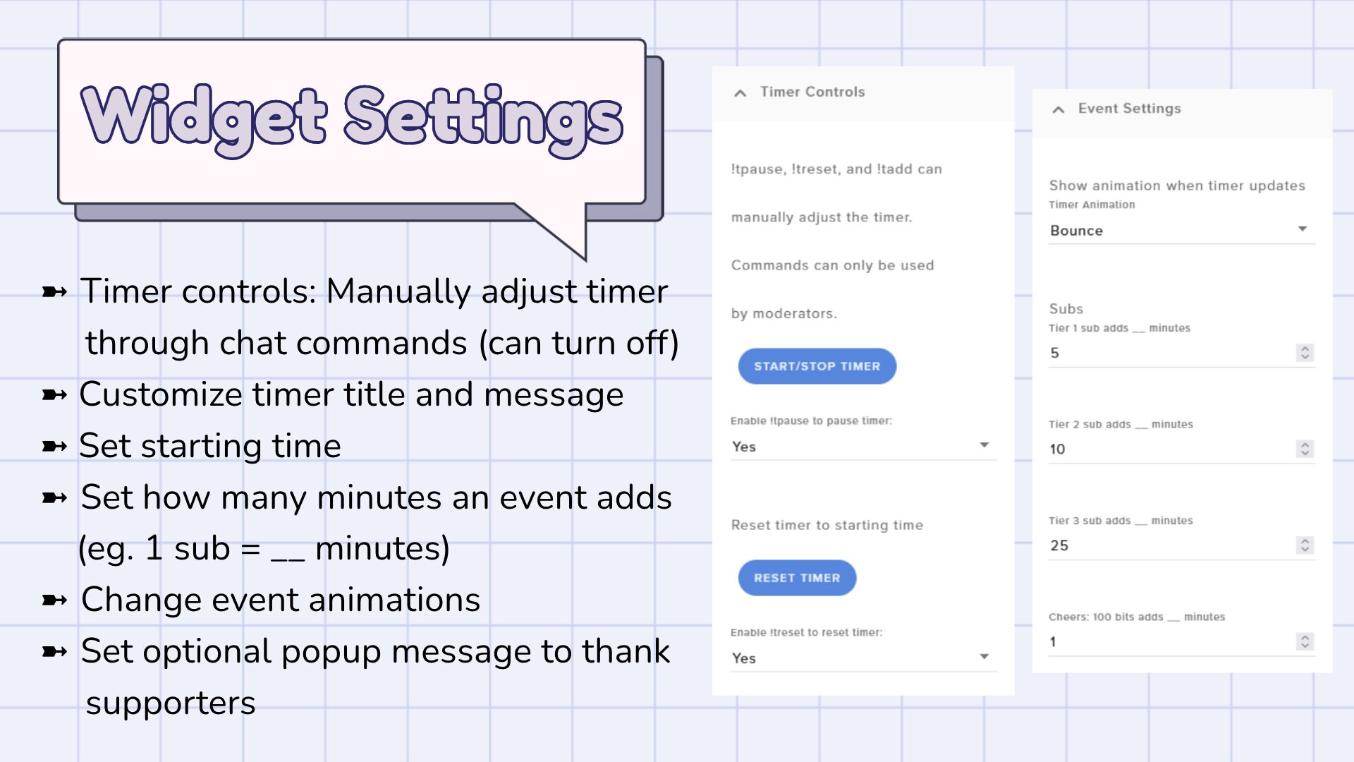 Countdown Timer Widget for Subathon Donothon | Fully Customizable | Stream Widget for Twitch - Etsy