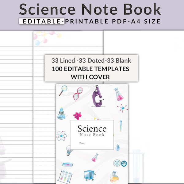 Science Notebook - Etsy