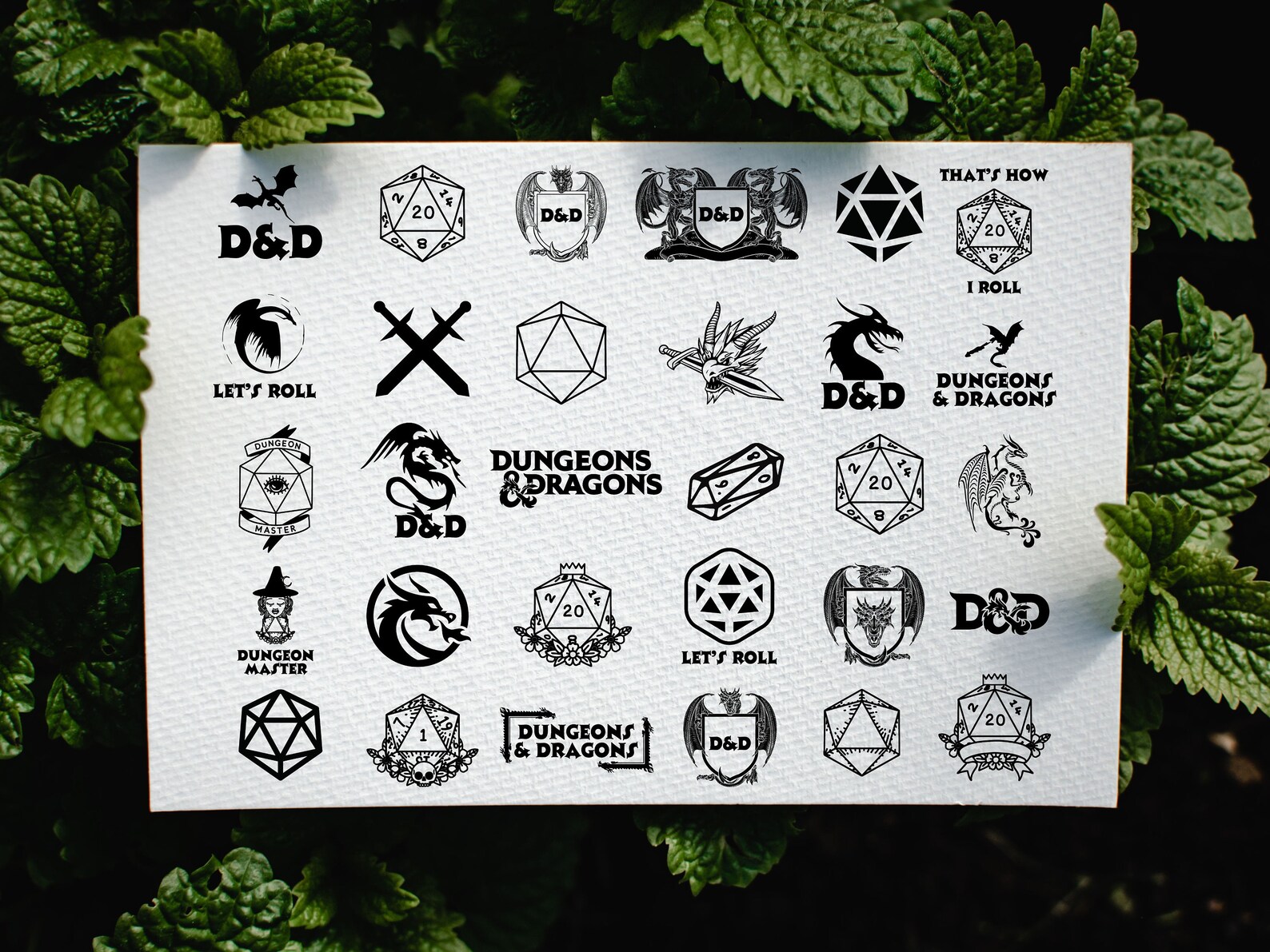 Dnd Svg Bundle, Dnd Png Bundle, Dnd Dxf Bundle, Dnd Silhouette Designs ...