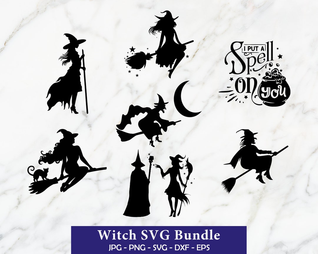 Witch SVG Bundle, Broomstick SVG, Witchcraft Svg, Halloween Svg ...