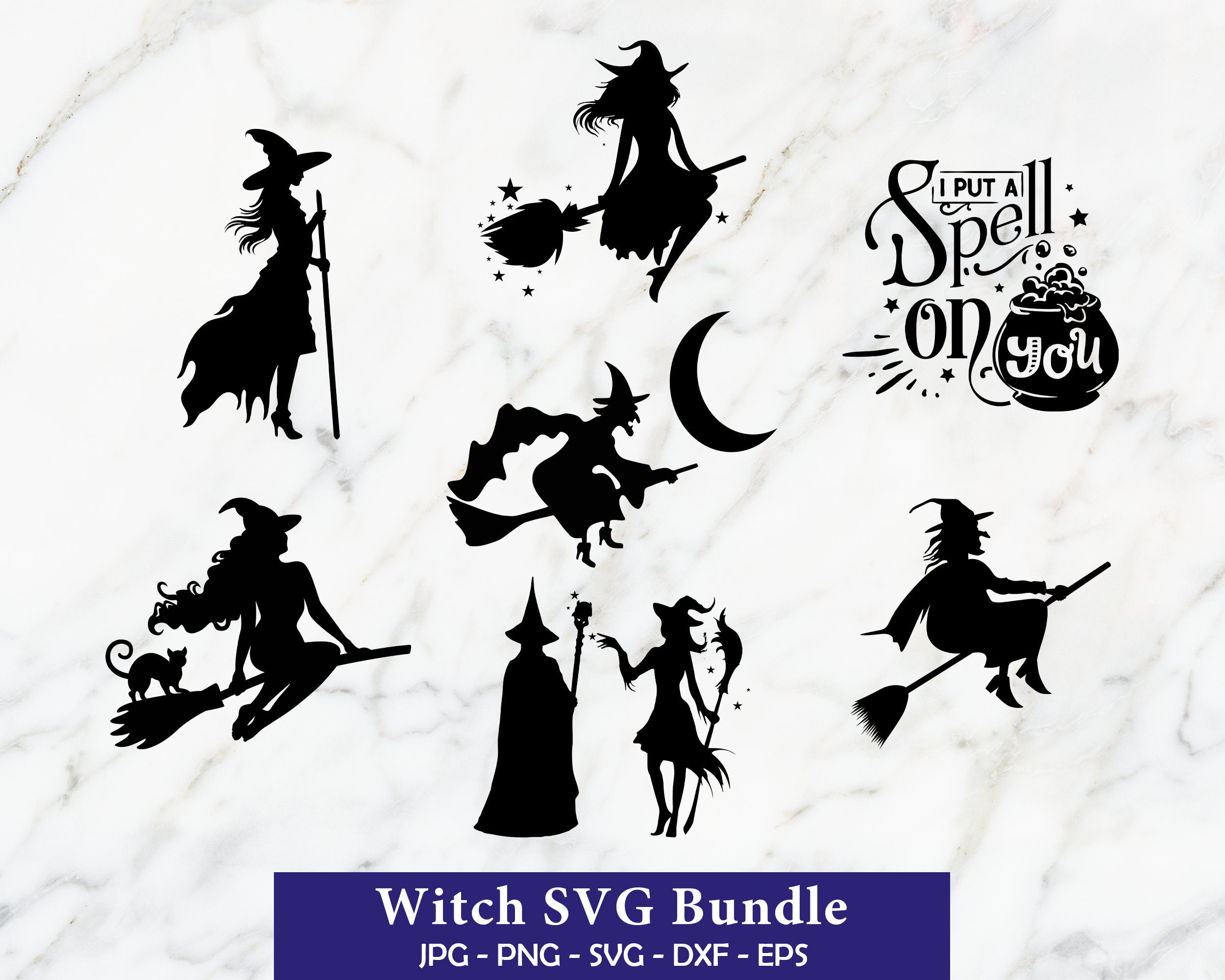 Witch SVG Bundle, Broomstick SVG, Witchcraft Svg, Halloween Svg ...