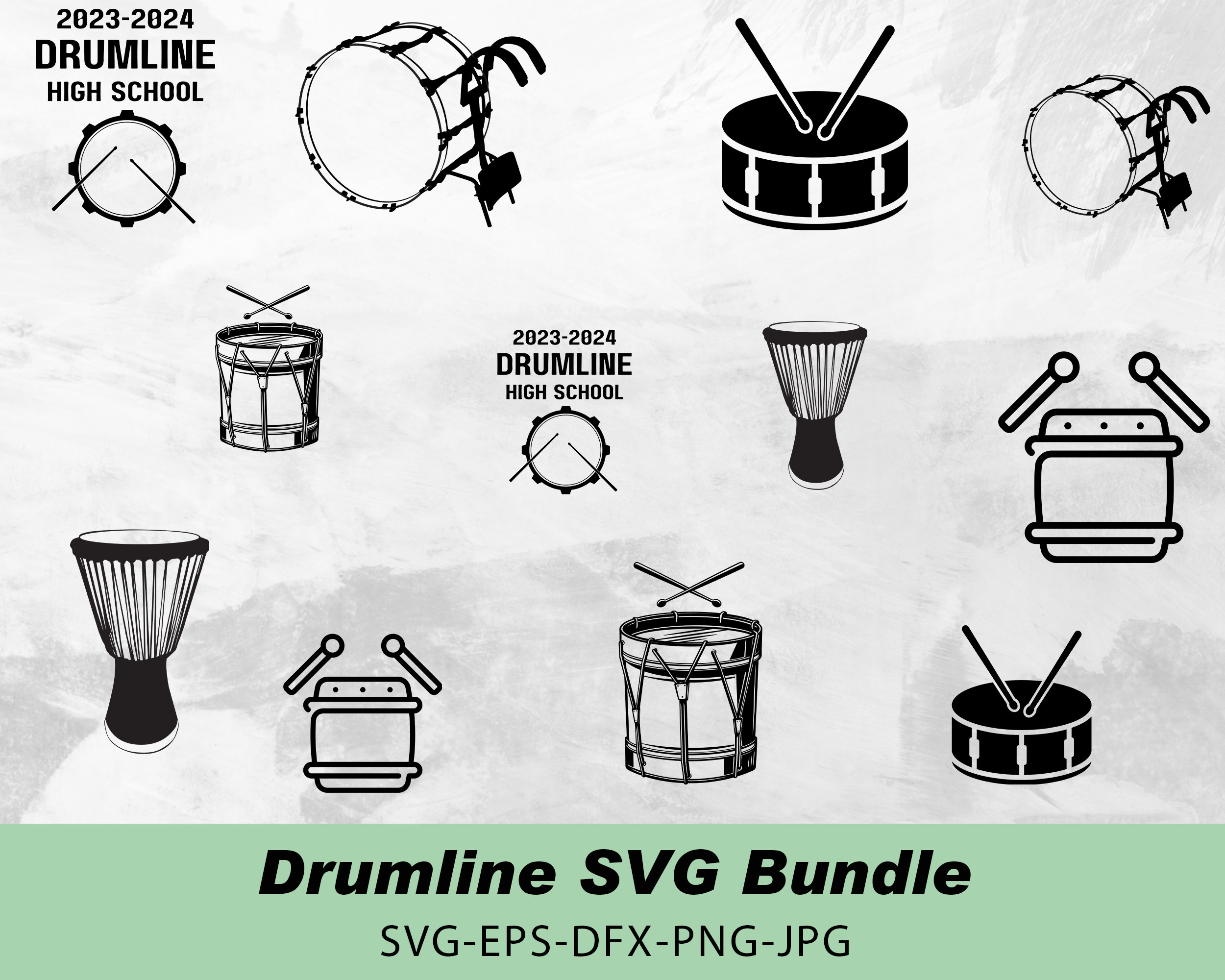 Drumline SVG, Band Svg, Marching Band Svg, Mascot Svg, Instant Download ...