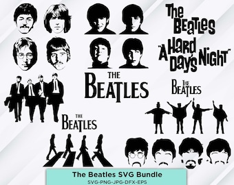 The Beatles SVG Bundle - Svg Png Dxf Eps Pdf - Cut File for Cricut ...