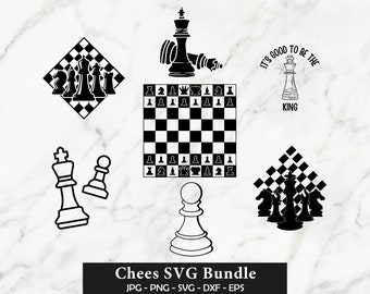 Chess SVG Bundle , Chess PNG Bundle, Chess Game Svg, Chess Figures Svg ...