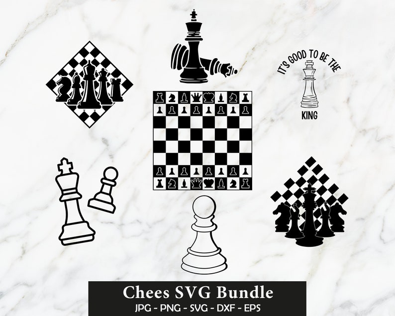 Chess SVG Bundle , Chess PNG Bundle, Chess Game Svg, Chess Figures Svg ...