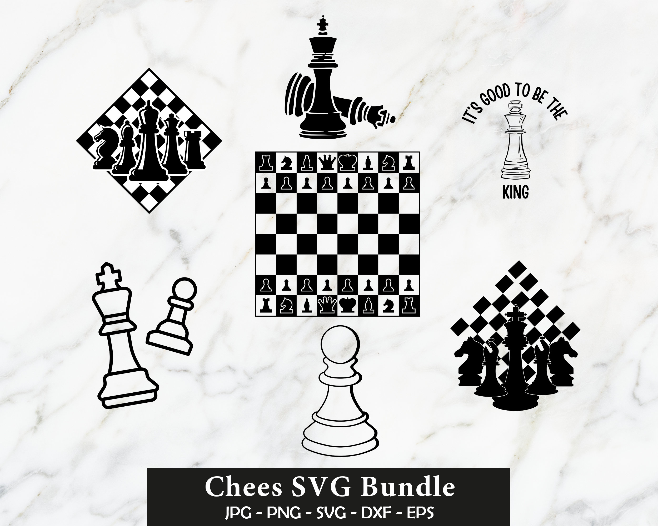 Chess SVG Bundle , Chess PNG Bundle, Chess Game Svg, Chess Figures Svg ...