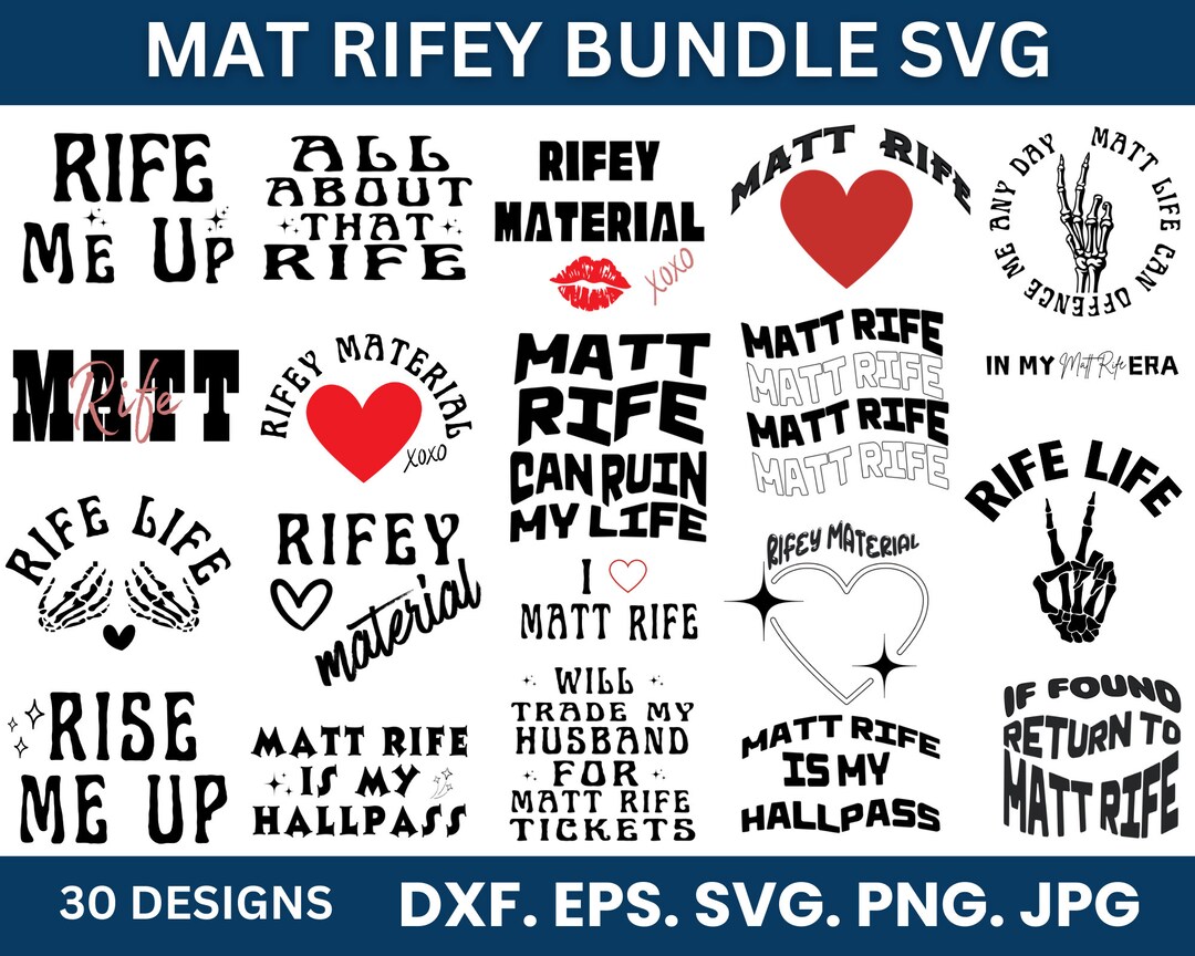 Matt Rifey Bundle Svg, Matt Rifey Bundle, Funny Trending Png, Matt ...