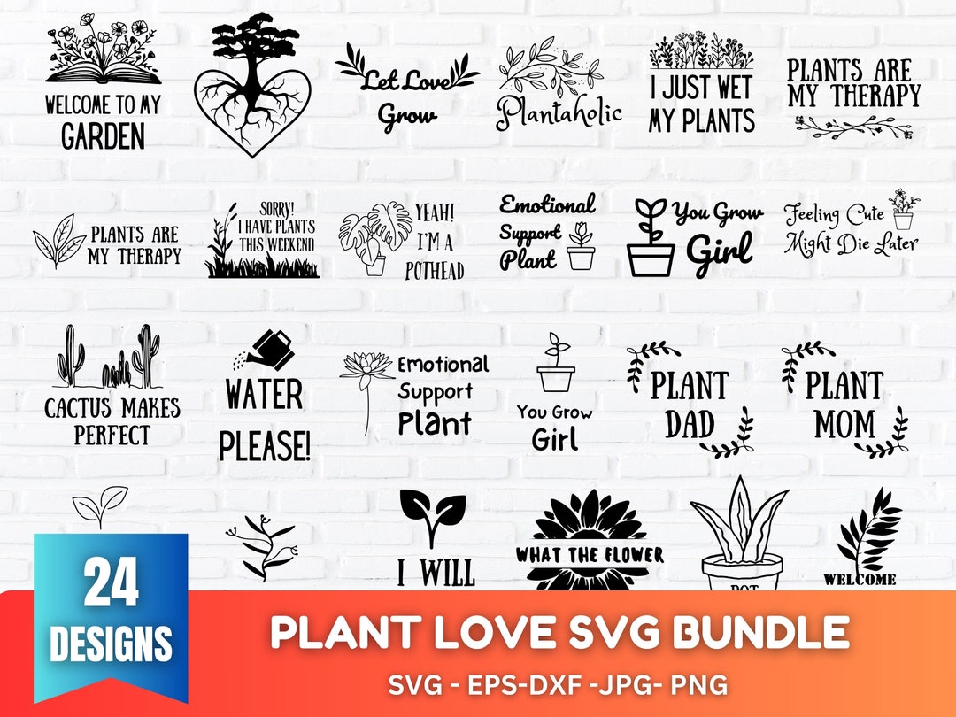 Plant Lover Svg Bundle, Funny Gardening Svg Bundle, Plant Mom Svg ...
