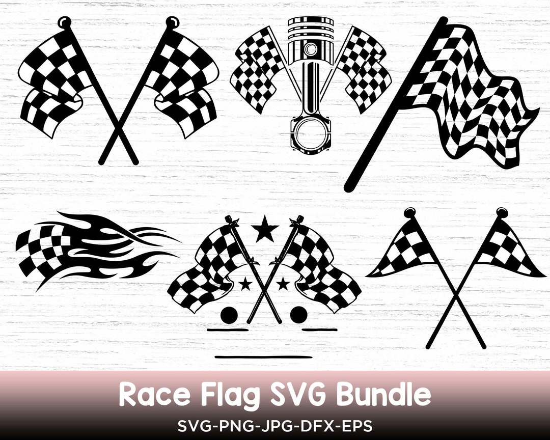 Race Flag Svg Bundle, Race Flag Clipart, Race Flag SVG, Racing Flag Svg ...