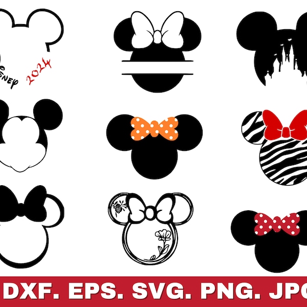 Minnie Flower Svg - Etsy