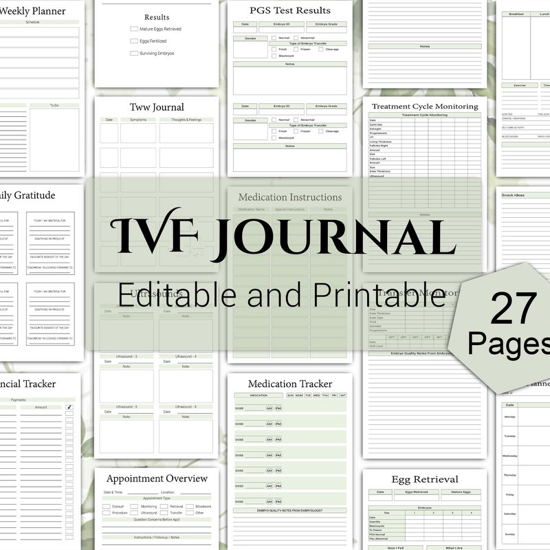 Fertility Hormone Tracker - Etsy