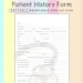 Patient History Form: Medical Health Record Template (A4 Editable PDF ...