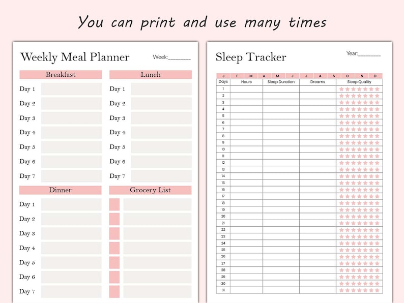 75 Day Medium Challenge Tracker Bundle: Fitness & Habit Journal ...