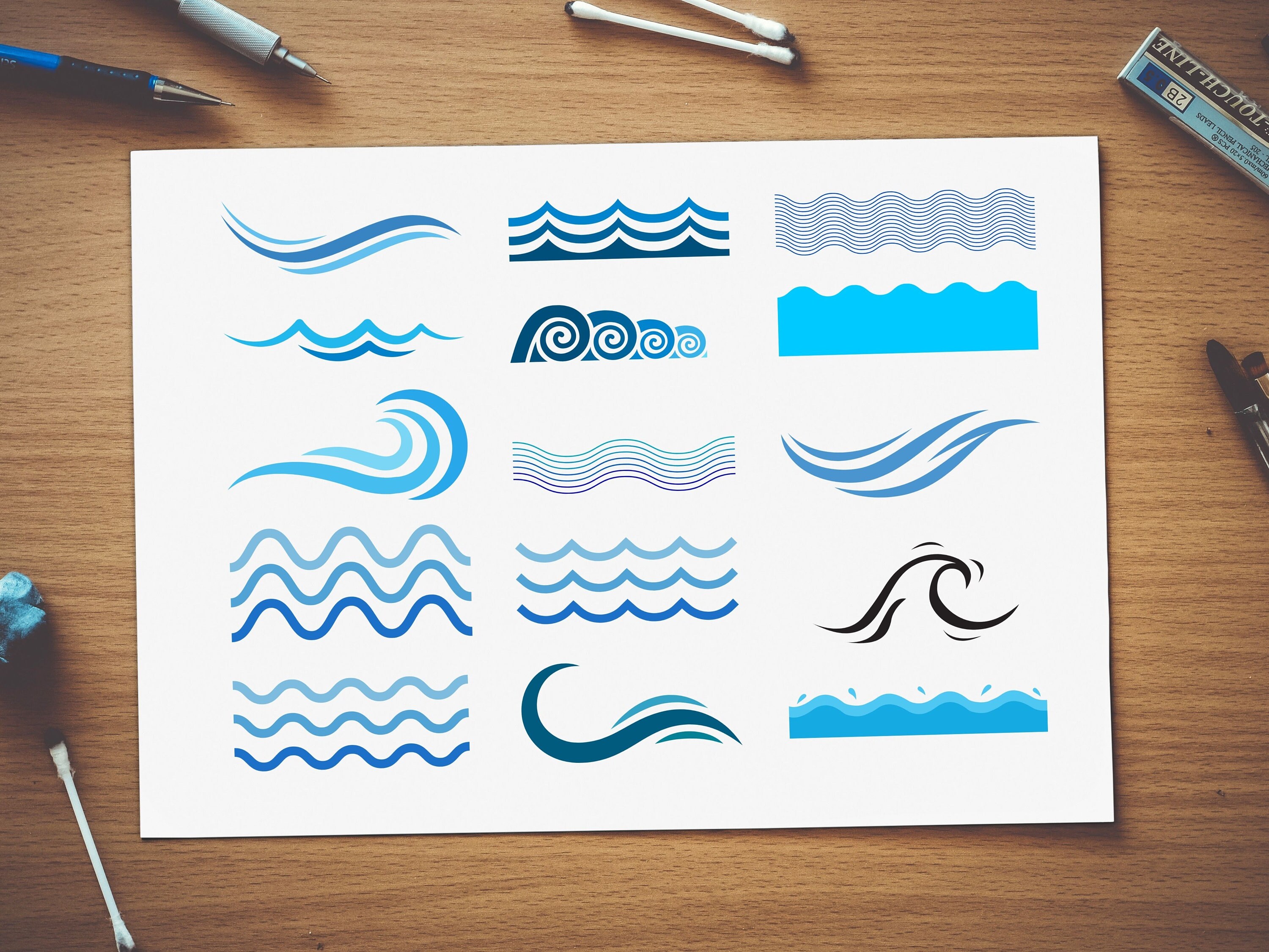 Waves SVG Bundle, Ocean SVG, Sea SVG, Water Svg, Beach Svg, Wave ...