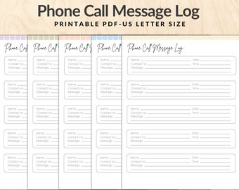 Voicemail Log Phone Call Message Record Inbound Outbound Call Record ...