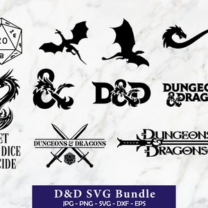 Dnd Svg Bundle, Dnd Png Bundle, Dnd Dxf Bundle, Dnd Silhouette Designs ...